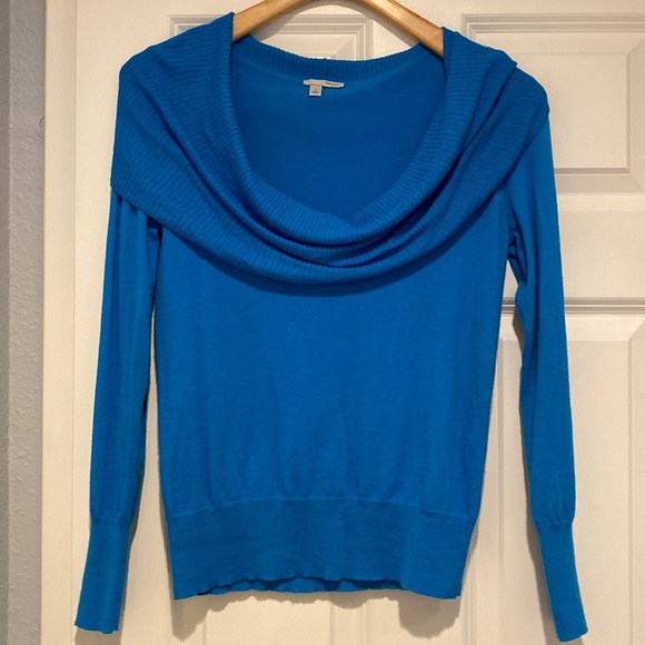 Halogen | Sweaters | Halogen Draping Cowl Neck Sweater In Teal | Poshmark